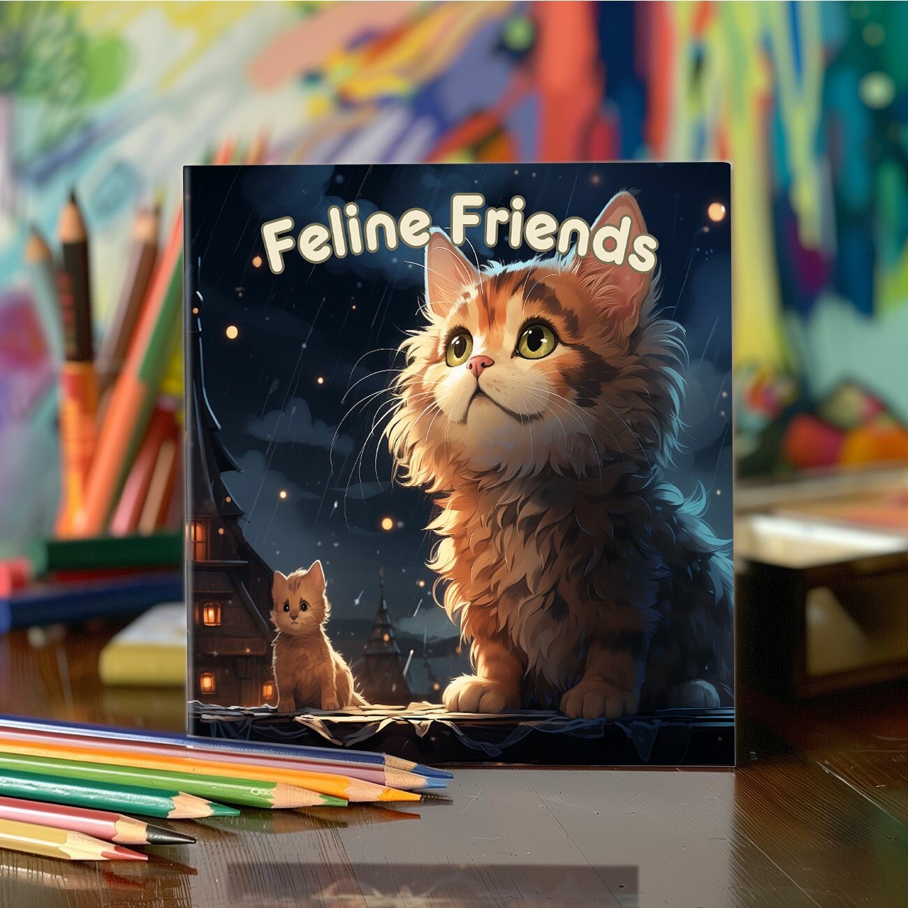 Pаскраска Котеноктическая Cерия, Книжки-раскраски для мальчиков, девочек и взрослых, так и для взрослых,20 CM*20 CM