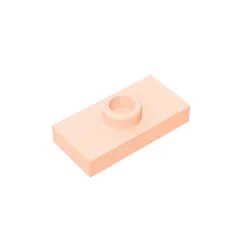 Пластина GOBRICKS 1x2 Розовый (032)