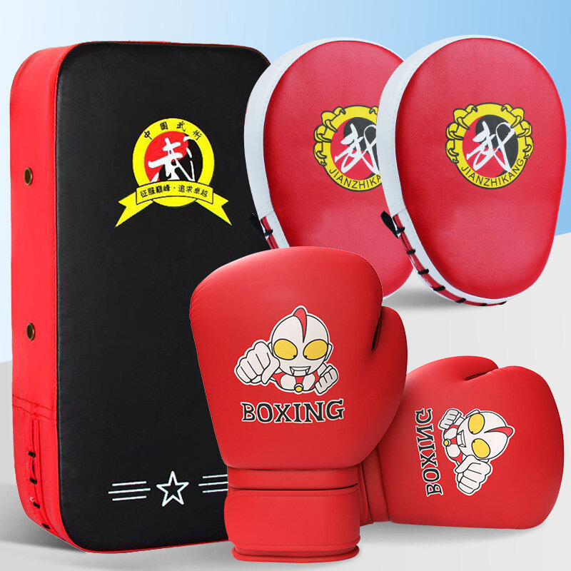 Детские спортивные боксерские перчатки, профессиональный набор для мальчиков и малышей, комбинированные перчатки для спаррингов и тренировок по боксу.