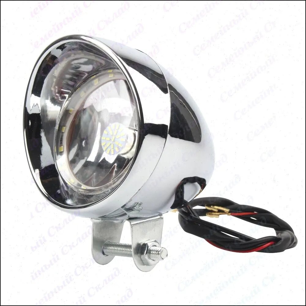 Универсальная светодиодная фара для мотоцикла. Ретро-фара для мотоцикла.