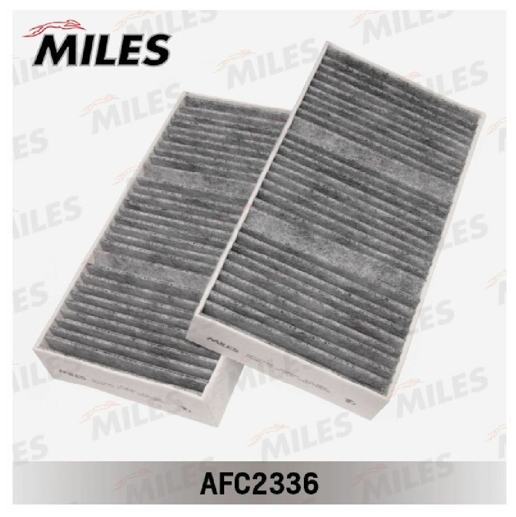 Фильтр салона MILES AFC2336, для легковых автомобилей, комплект 2 шт