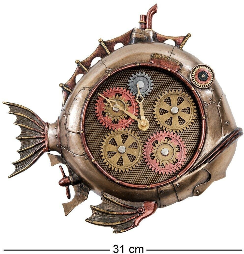Настольные часы Рыба-стимпанк