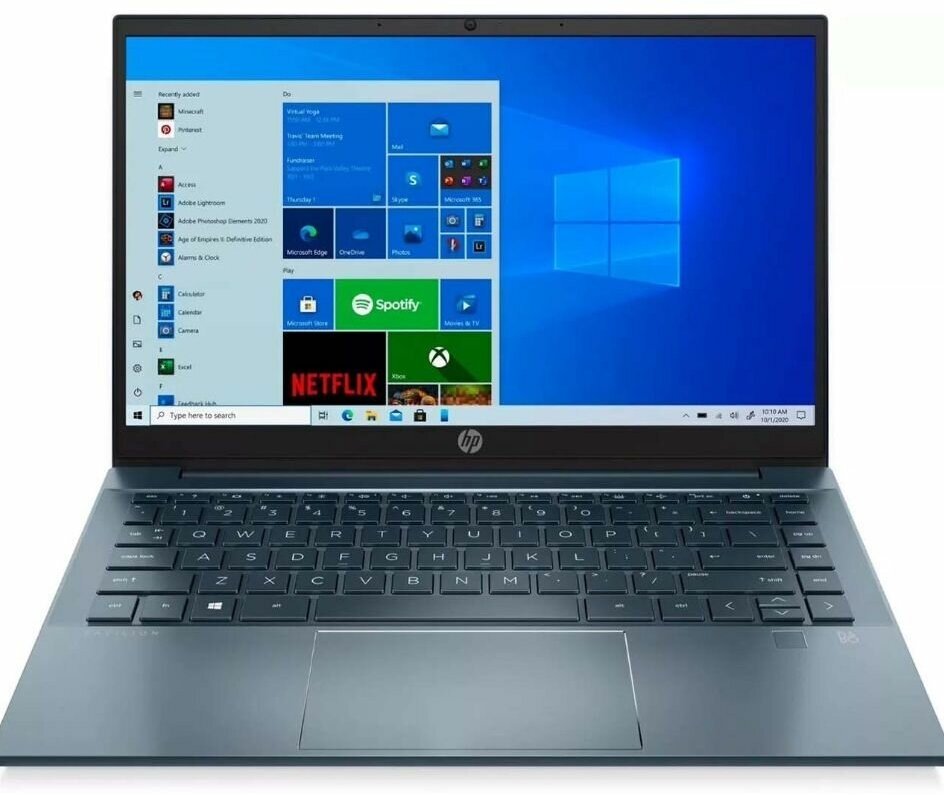 14" Ноутбук HP Pavilion 14-EC1033CI (6M873EA) синий - 1920x1080, IPS, AMD Ryzen 5 5625U, ядра: 4 x 2,3 ГГц, 16 ГБ, SSD 512 ГБ, AMD Radeon Graphics, Windows 11 Home