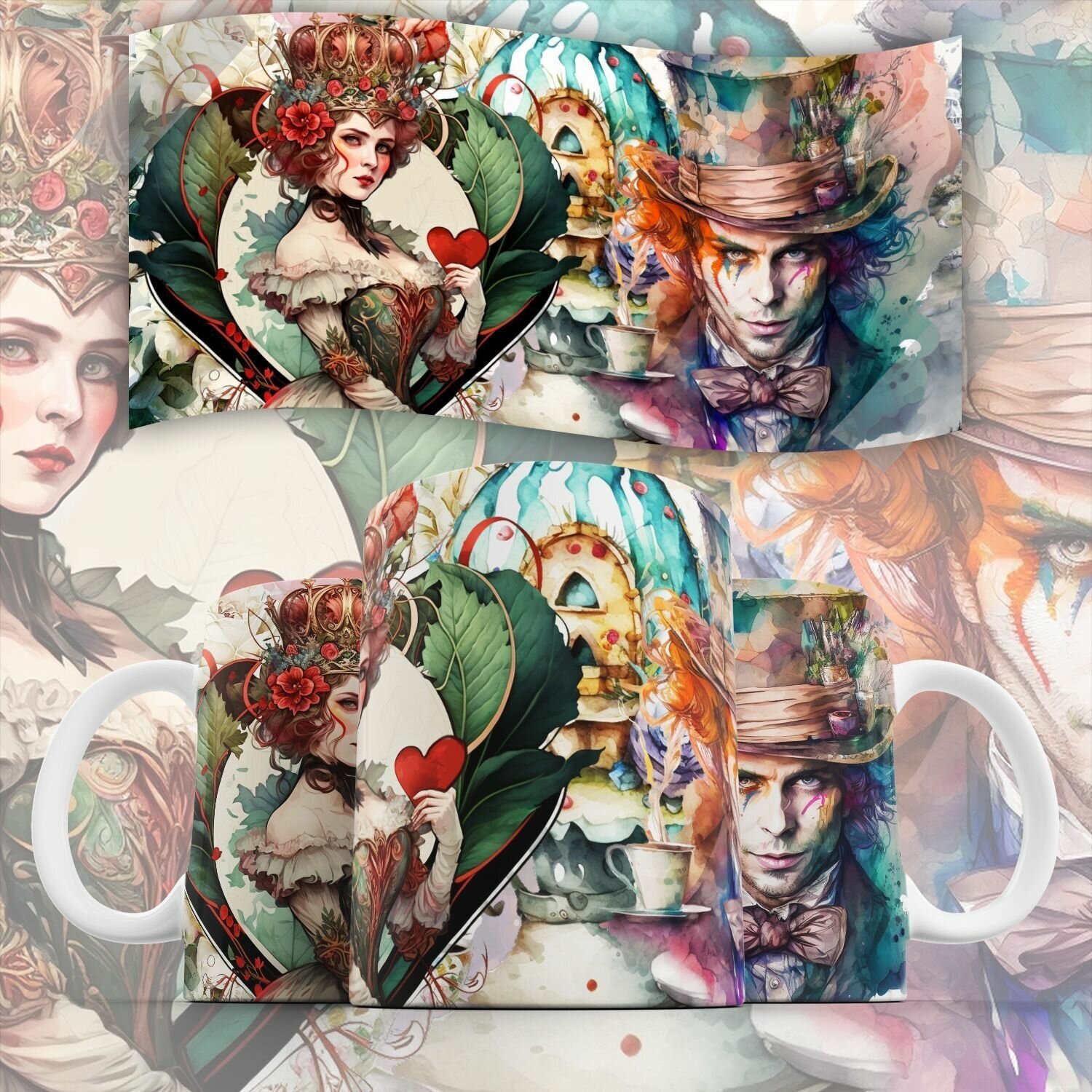 Кружка "Алиса в стране чудес" Forte Print 330мл