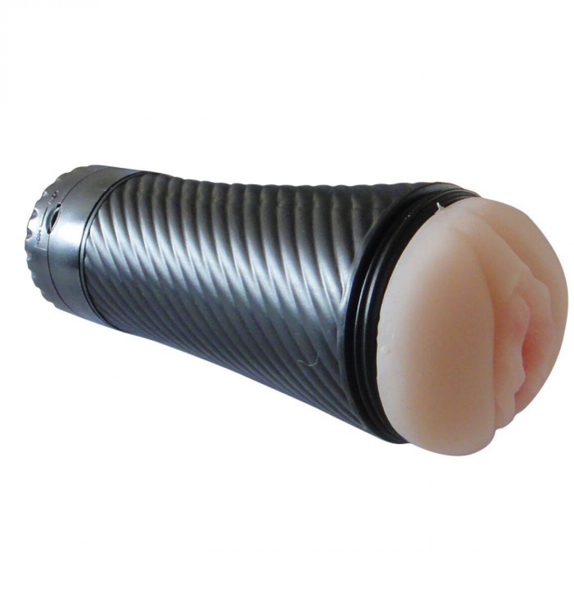 Мастурбатор-вагина с вибрацией в форме фонарика Pink Pussy