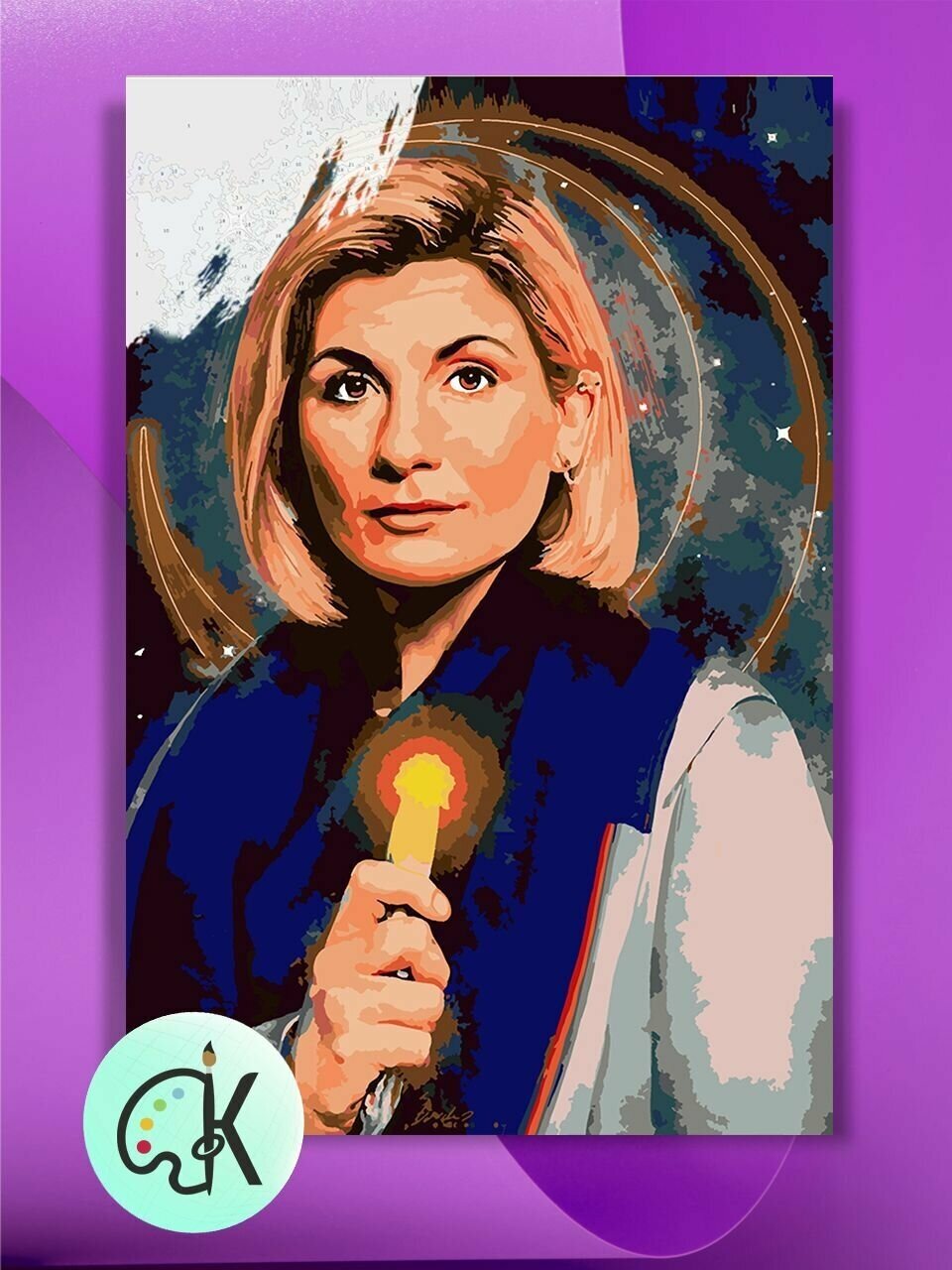 Картина по номерам на холсте Доктор Кто - 13 доктор, 40 х 60 см