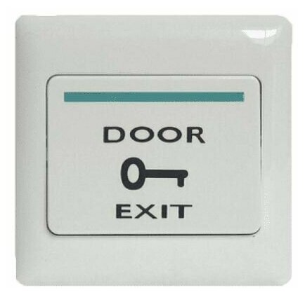 Кнопка выхода HK, пластик, для систем контроля доступа, белая