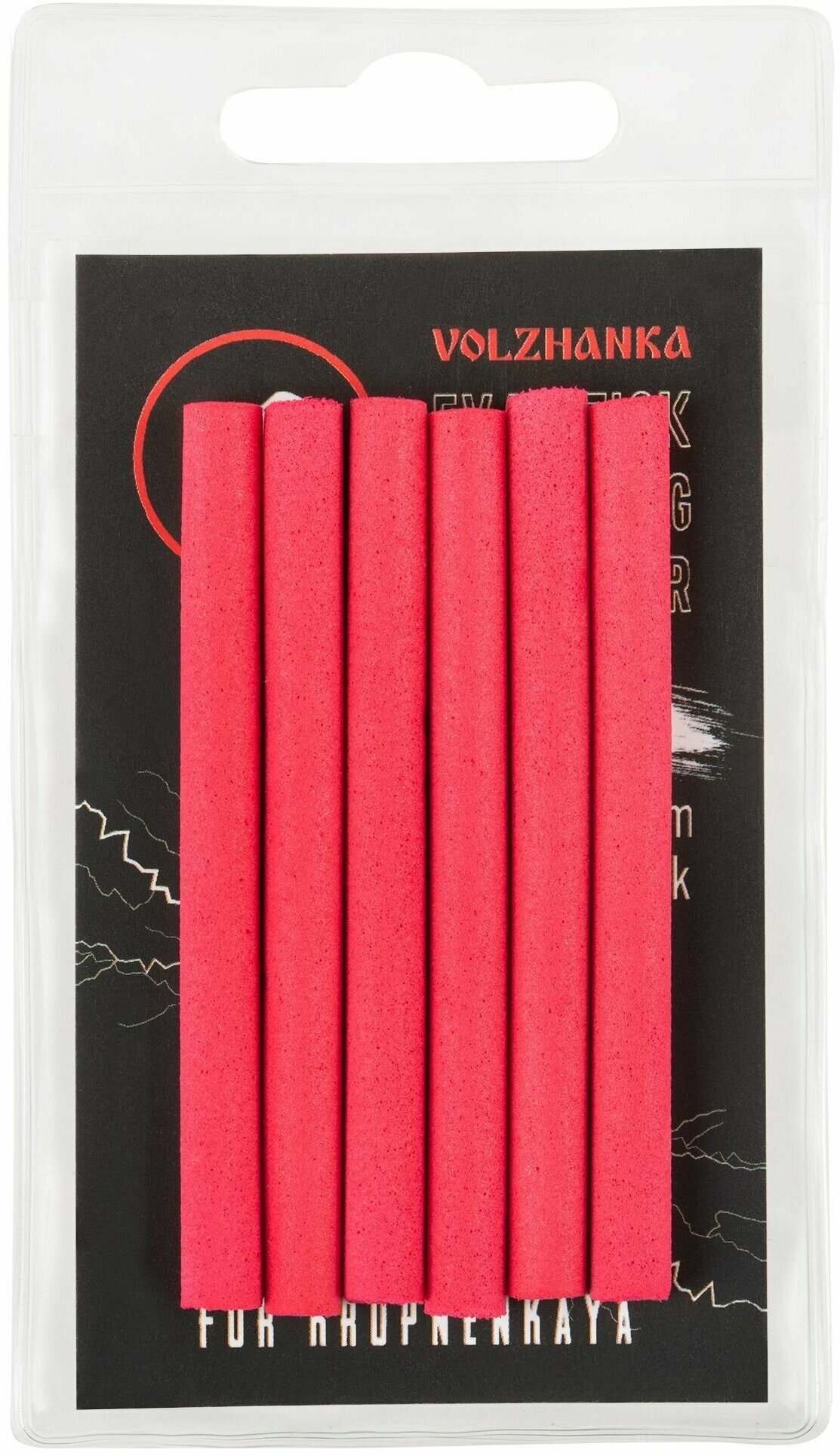 Carp Hammer EVA для Зиг Риг "Volzhanka Eva Stick for Zig Aligner 6mmХ70mm " цвет Red (6шт/уп)