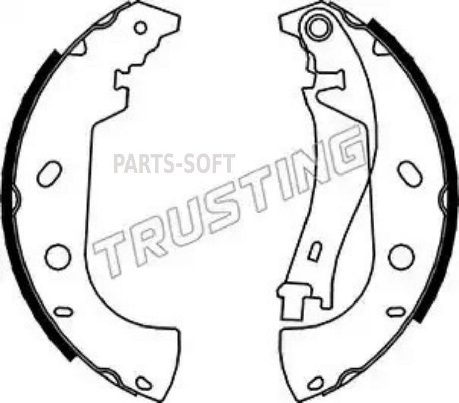 К-т бараб. тормоз. колодок FIAT, Marea, 1.4i 16V Trusting арт. 034099
