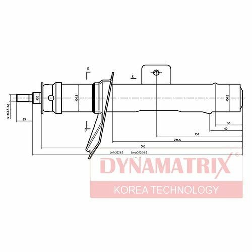 Амортизатор подвески гидравлический Dynamatrix-Korea DSA633839