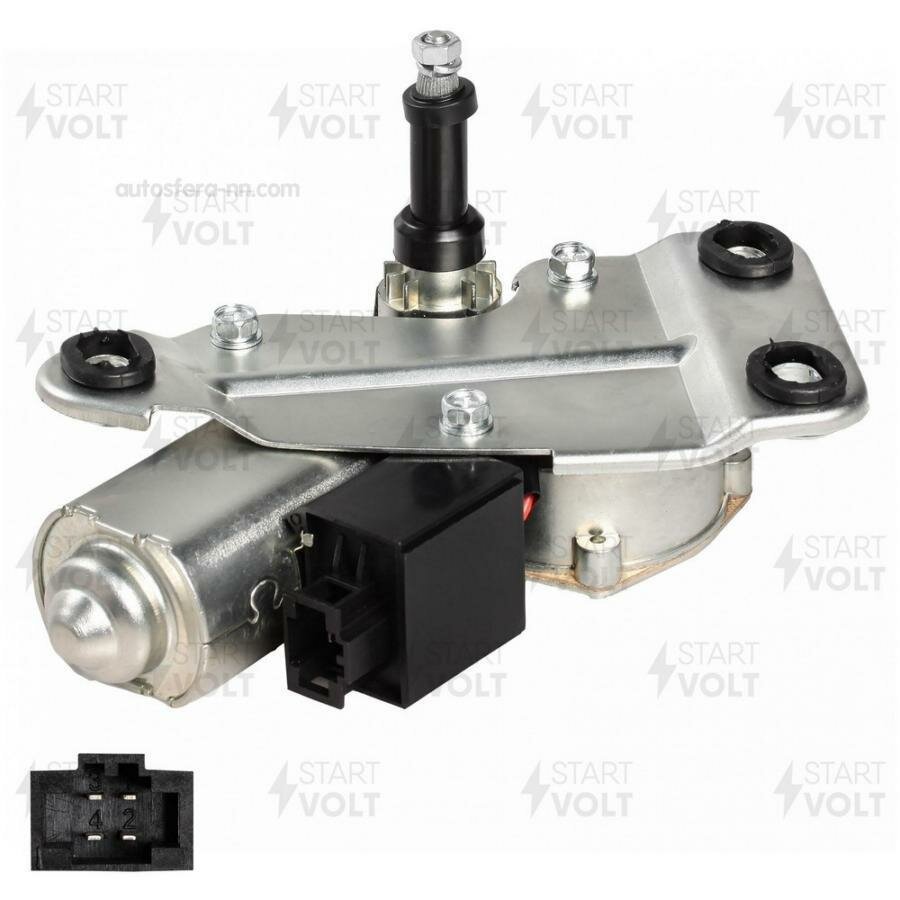 STARTVOLT VWB0119 Моторедуктор стеклоочистителя 1119,2171 зад двери (VWB 0119)"СтартВольт"