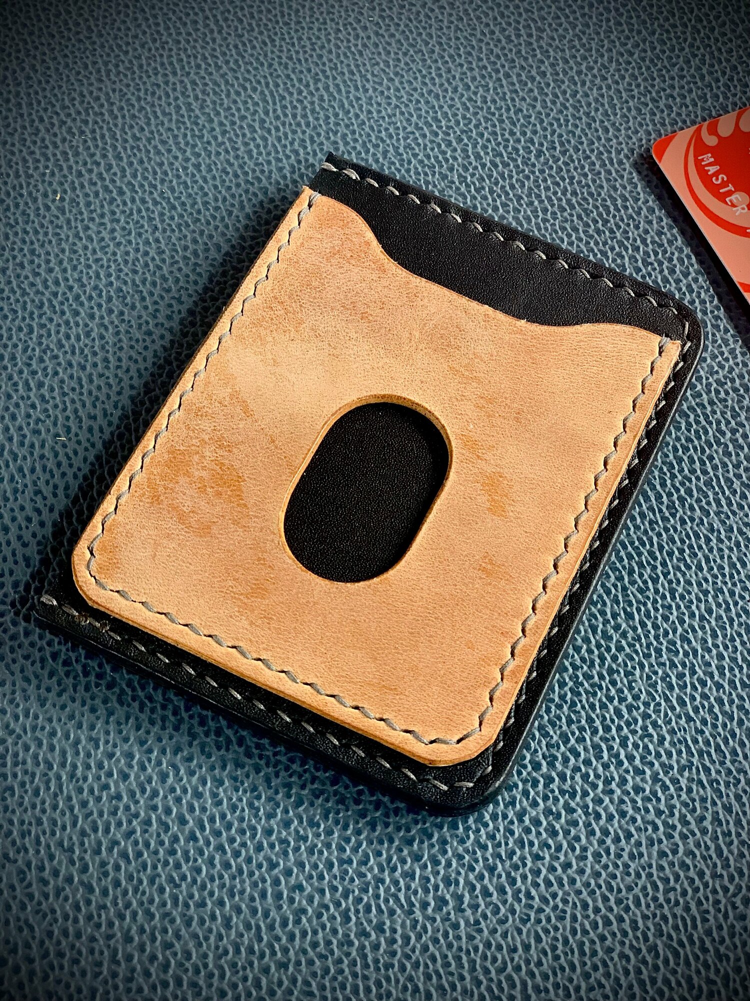 Картхолдер viking leather craft, фактура гладкая, мультиколор — фото 1