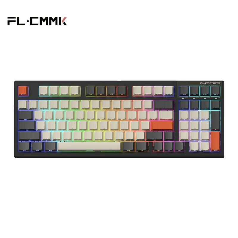 FL·ESPORTS FL980V2 PRO Механическая клавиатура 97 клавиш FL Yuedong Red, Big carbon Engraved