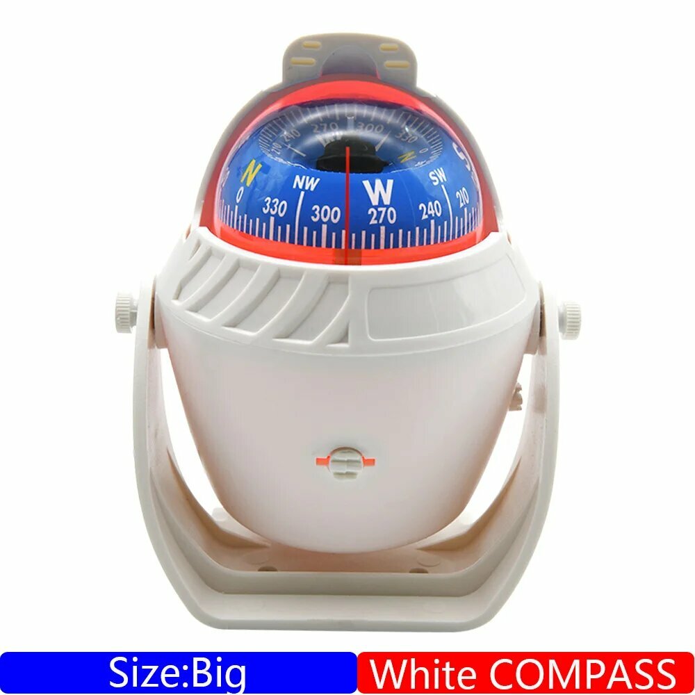 Высокоточный морской поворотный морской компас, морской военный электронный лодка, корабль, автомобиль, компас, светодиодный ночник, автомобиль на заказ big white