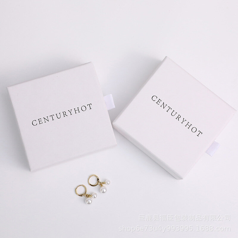 Подарочная коробка Fuxin "ins wind", для ювелирных изделий, бумага/картон, 8x8x3 см