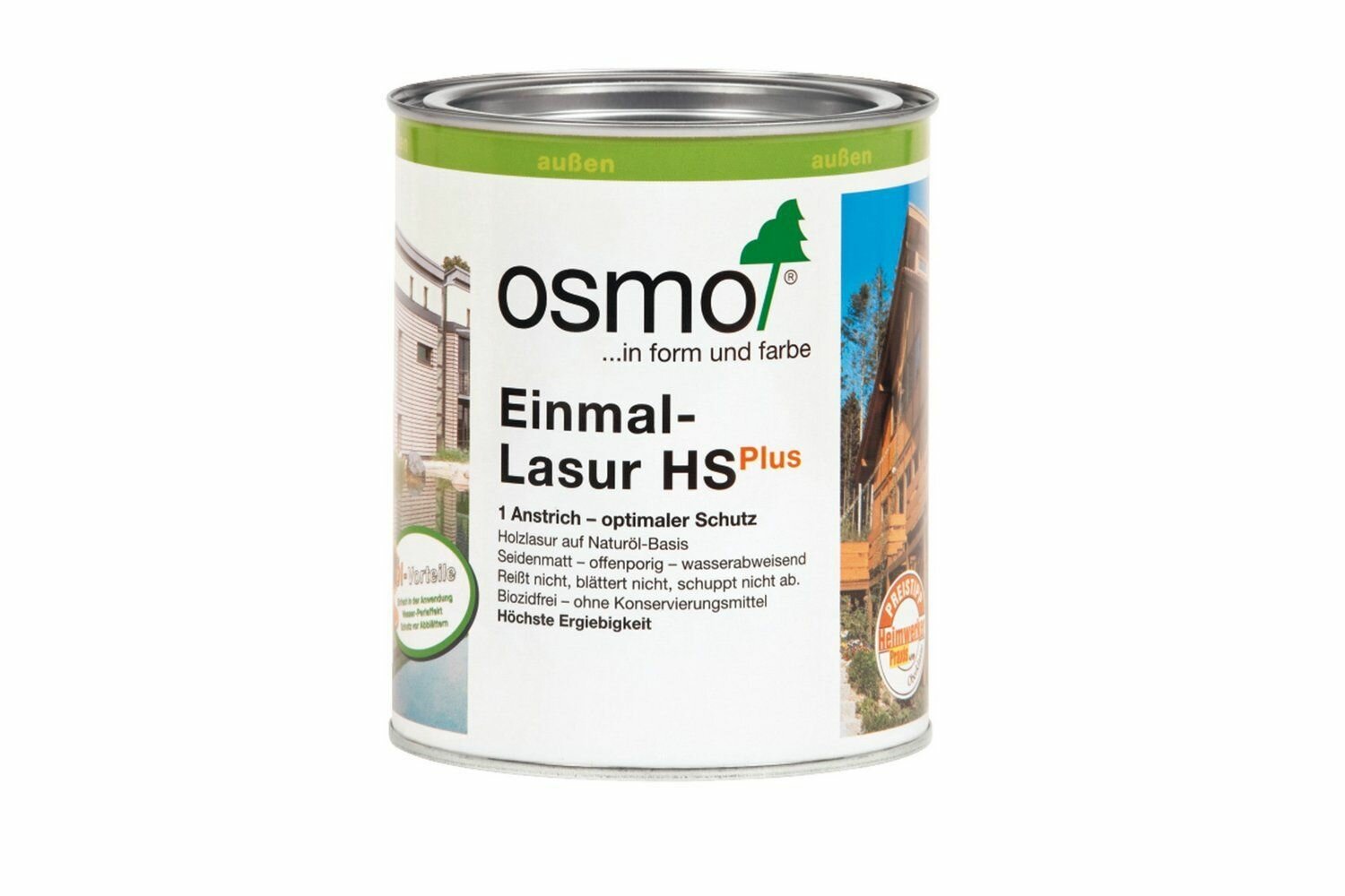 Однослойная лазурь Einmal-Lasur HS PLUS 9262 Тик 0,75л