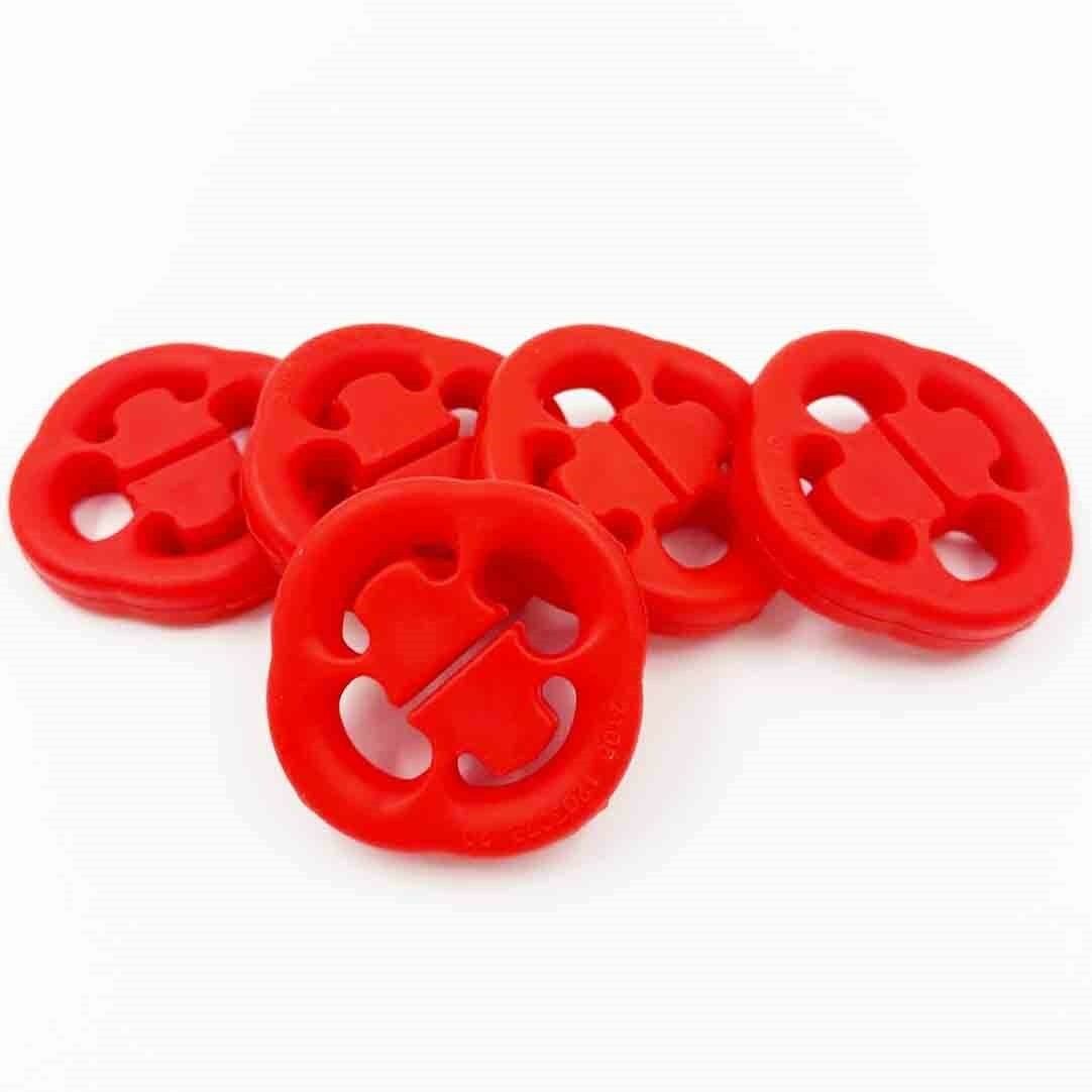 Подушки глушителя 2108, 2114 пряники к-т 5шт полиуретан красный