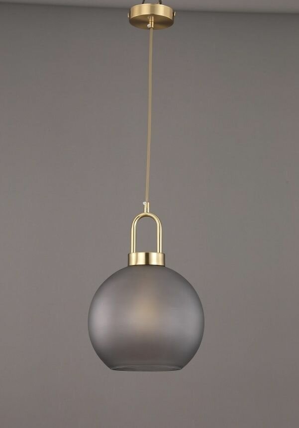 Люстра подвесная шар стекло 23220 (темный хром+BR), LUCETY, площадь освещения 5 кв. м.