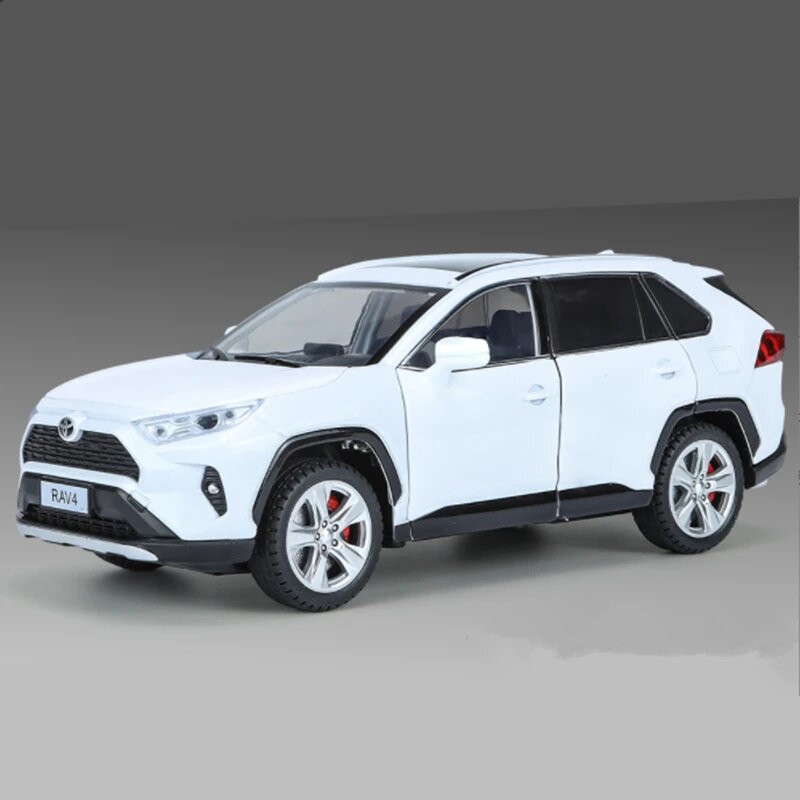Welly 1:24 Toyota RAV4 Белый, металлическая модель автомобиля