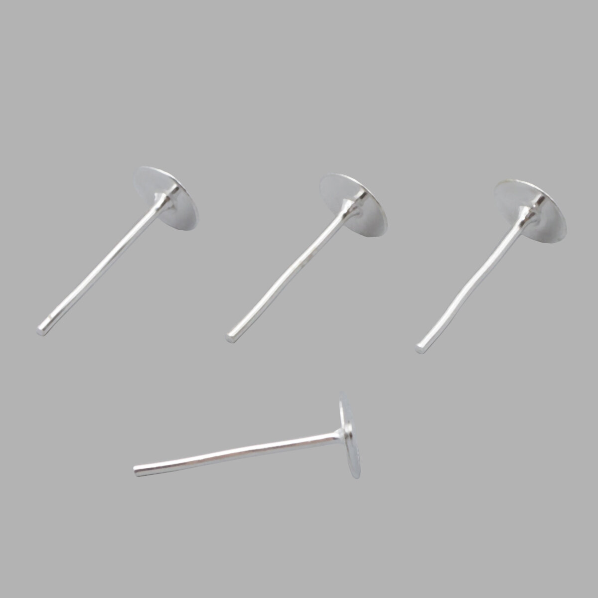 Основа для сережек гвоздики Astra&Craft 4AR263, 4 шт (Цвет Серебро)