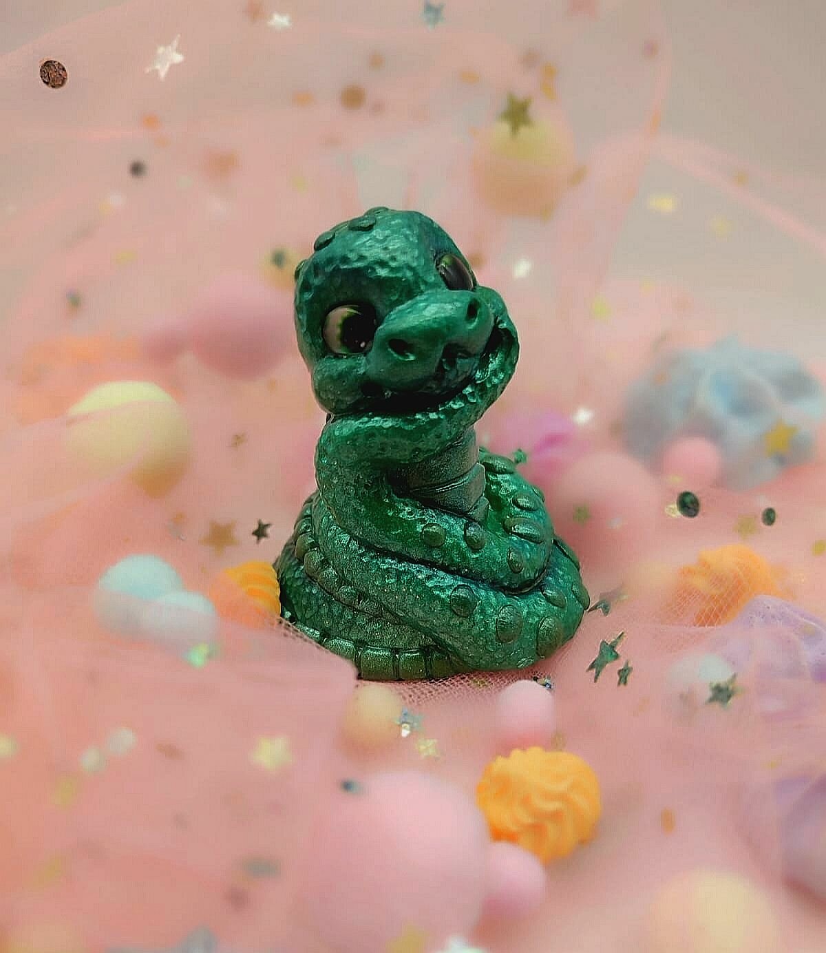 Силиконовая форма для мыла "Змейка Тася"