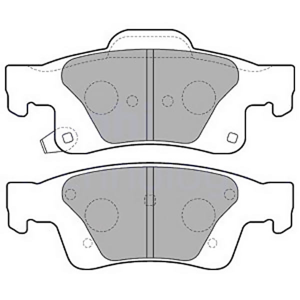 DELPHI LP2251 (68052386AA / 68052387AA / LP2251) колодки тормозные дисковые grand cherokee