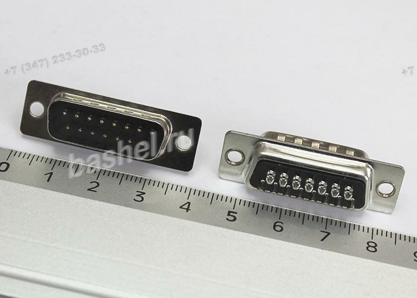 Разъем DB-15M, CONNFLY, (DS1033-15MBNSISS)