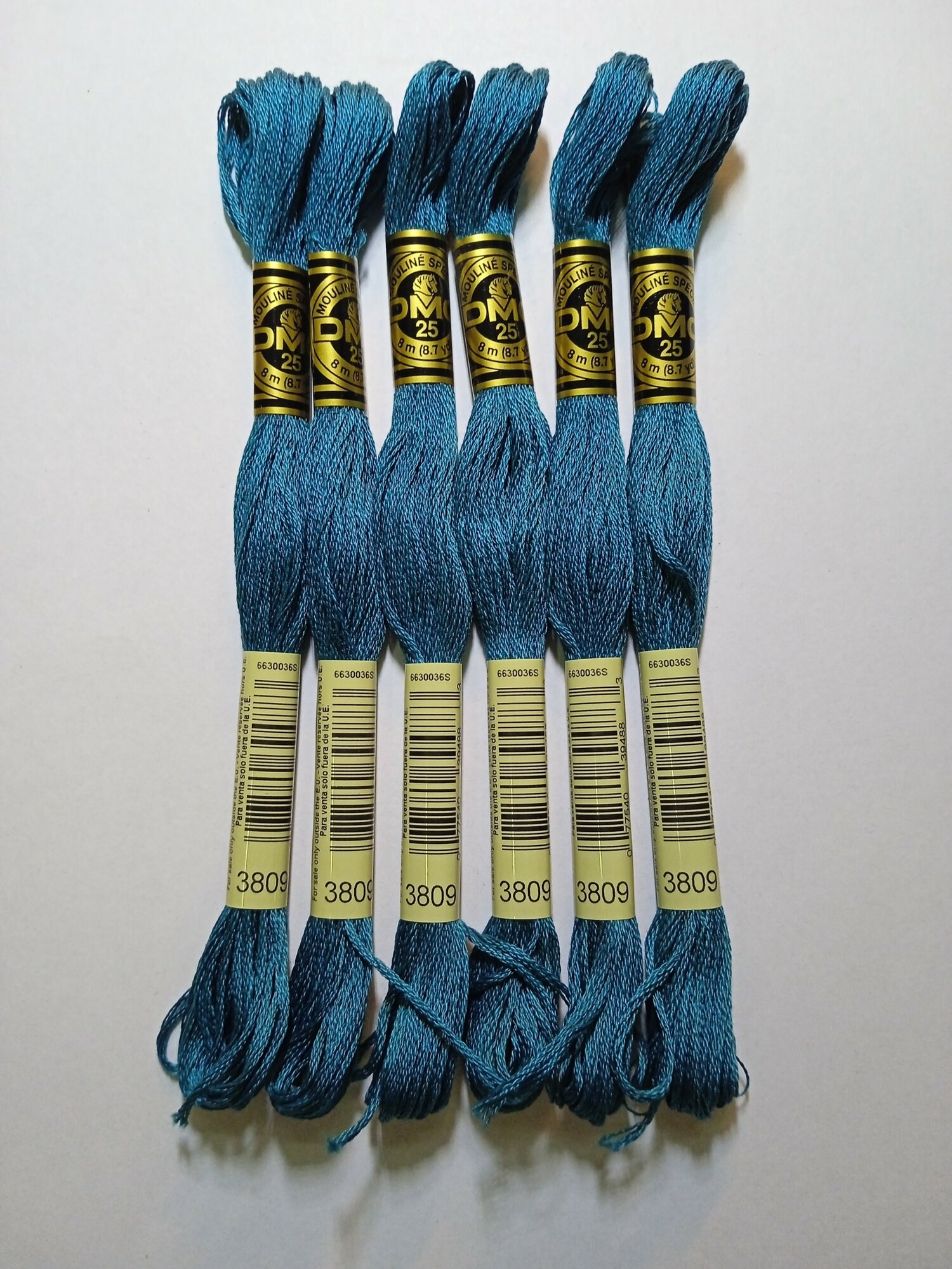 Набор ниток мулине, 8 м, 6 шт DMC-3809_6