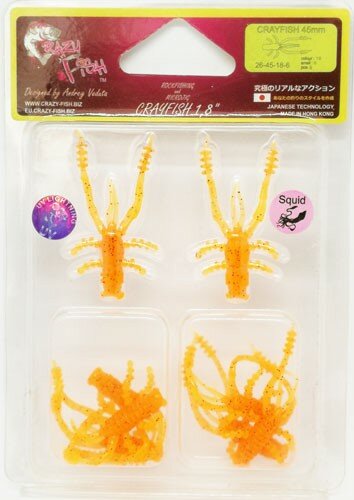 Силиконовая приманка Crazy Fish CRAYFISH 1.8" 26-45-18-6