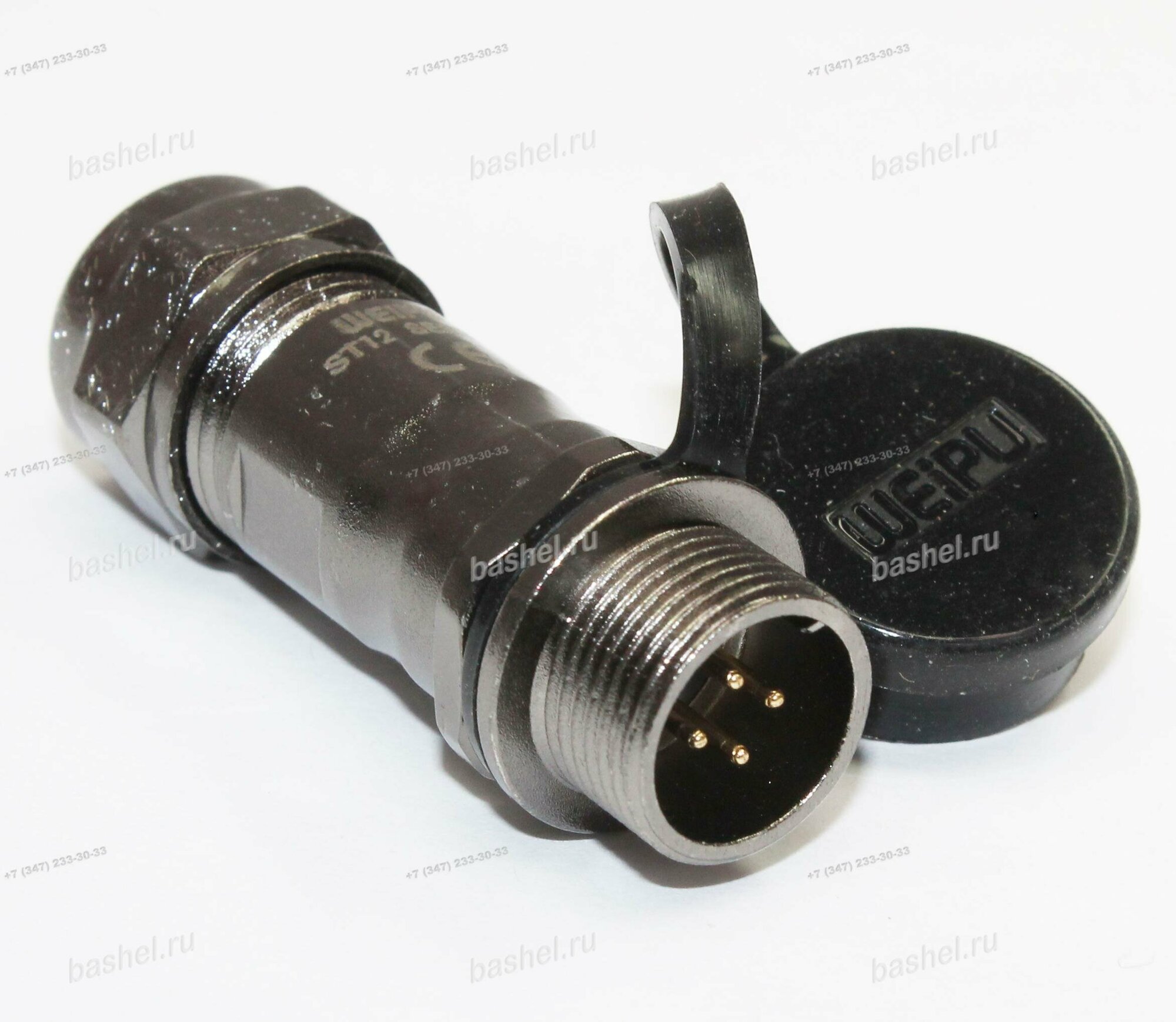 Штекер 4 pin кабельный ST1211/P4 (IP67), WEIPU