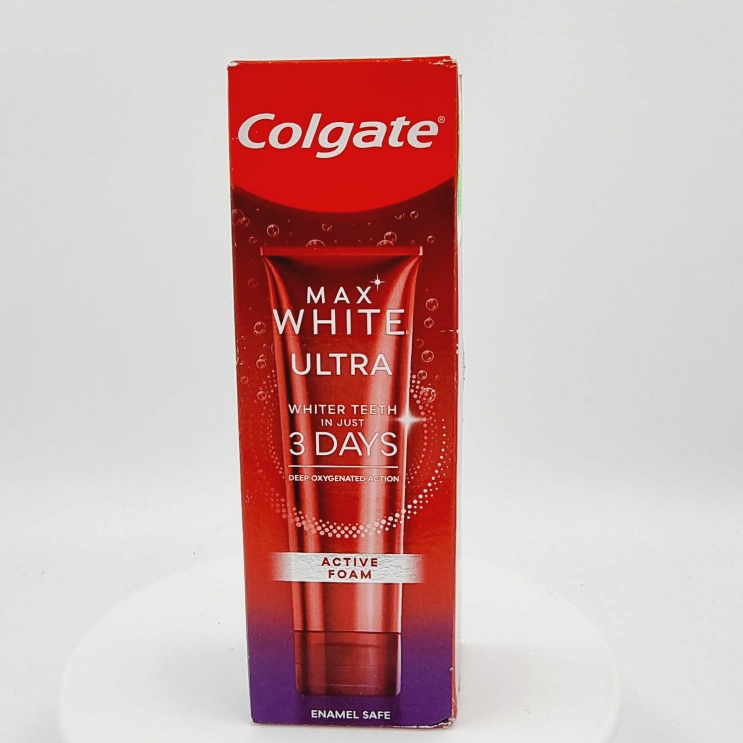 Зубная паста Colgate 50 мл Max White Ultra Active Foam ( Из Финляндии)