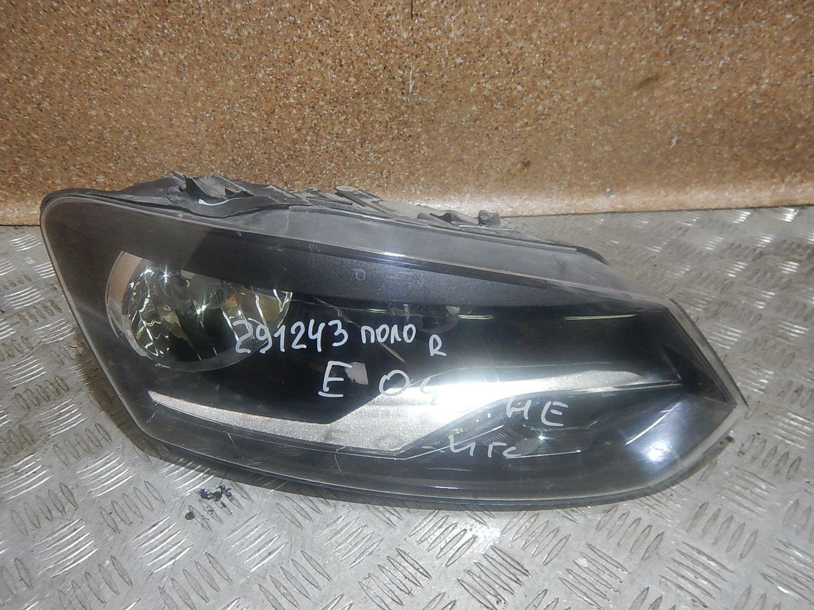 Б/У Фара правая, Volkswagen (Фольксваген)-POLO (SED RUS) (11-) VOLKSWAGEN POLO (Sed RUS) (11-) После 2015г Восстановлены ...