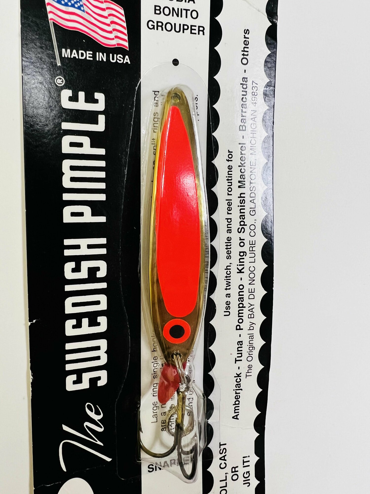 Блесна зимняя The Swedish Pimple 8 ("Шведский Прыщ")