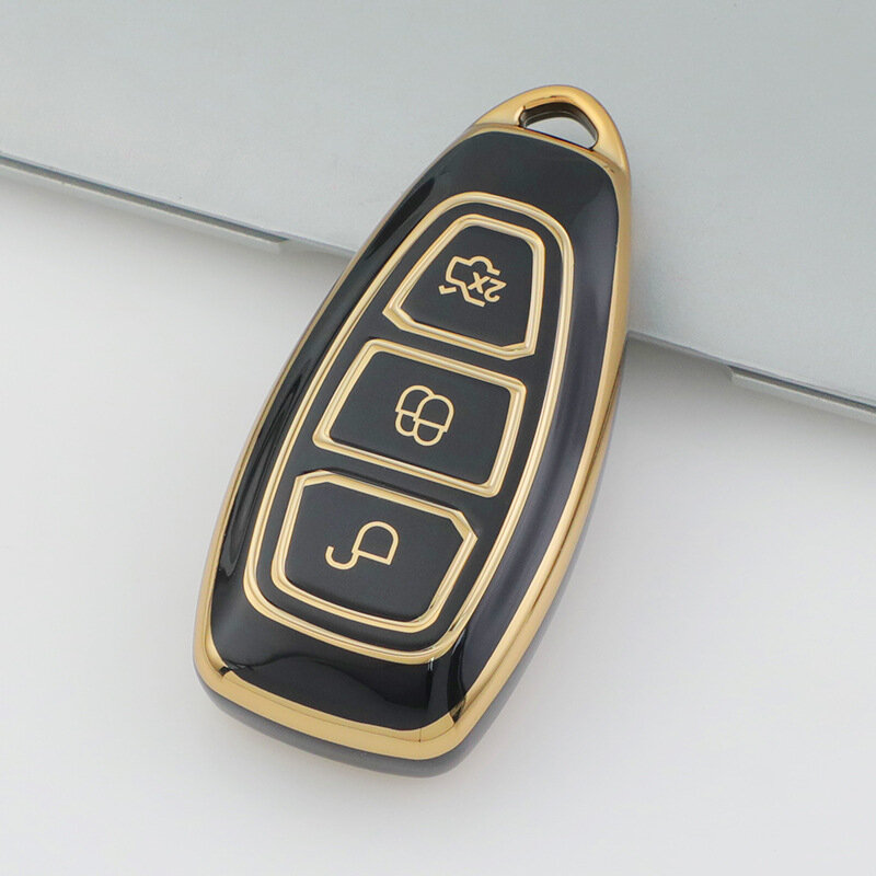 Чехол для ключей, для Ford, с пряжкой, черный