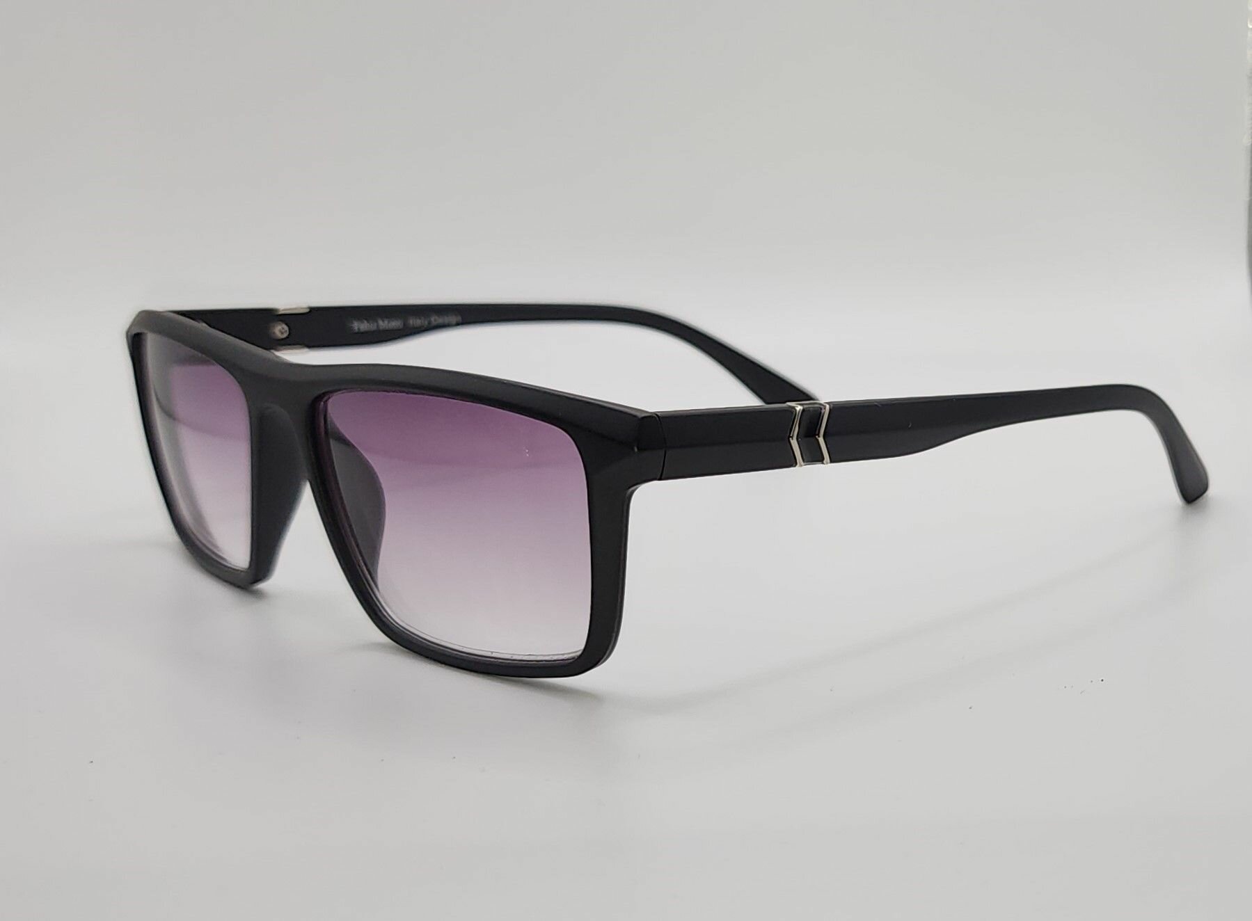 Готовые очки для зрения с диоптриями, корригирующие (солнцезащитные, тонированные) мужские/женские РЦ 62-64 черные, FABIA MONTI, диоптрии+3.5