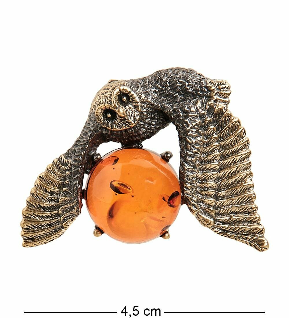 Брошь, янтарь