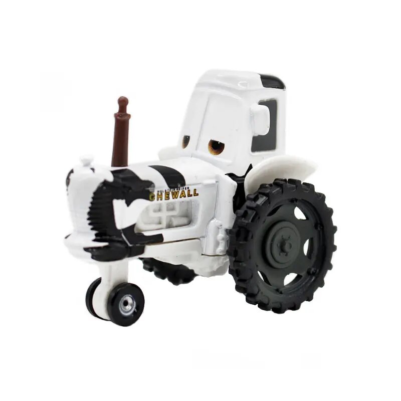 Disney Pixar Cars Frank Green Harvester Cows Трактор металлический Белый, 5