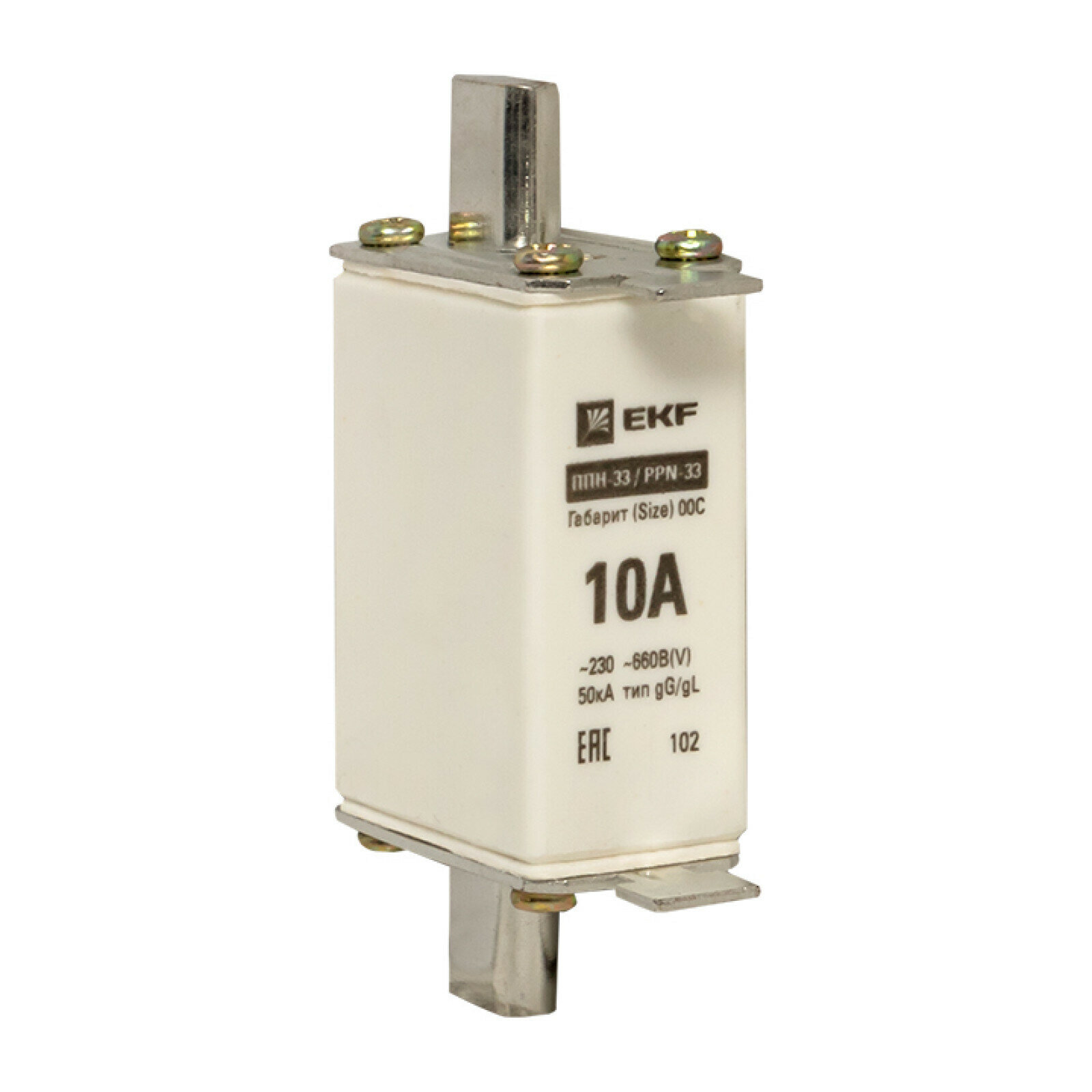 Плавкая вставка ППН-33 100/ 10А габарит 00С EKF - 1 шт