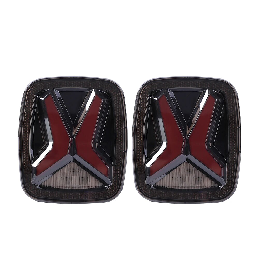 Светодиодная задняя фара для Jeep Wrangler CJ TJ YJ «X», дизайн в форме автомобиля, US RED VERSION