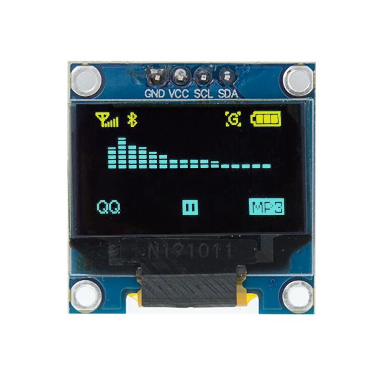 OLED-дисплей 128x64, Цвет: SSD1306-yellow blue