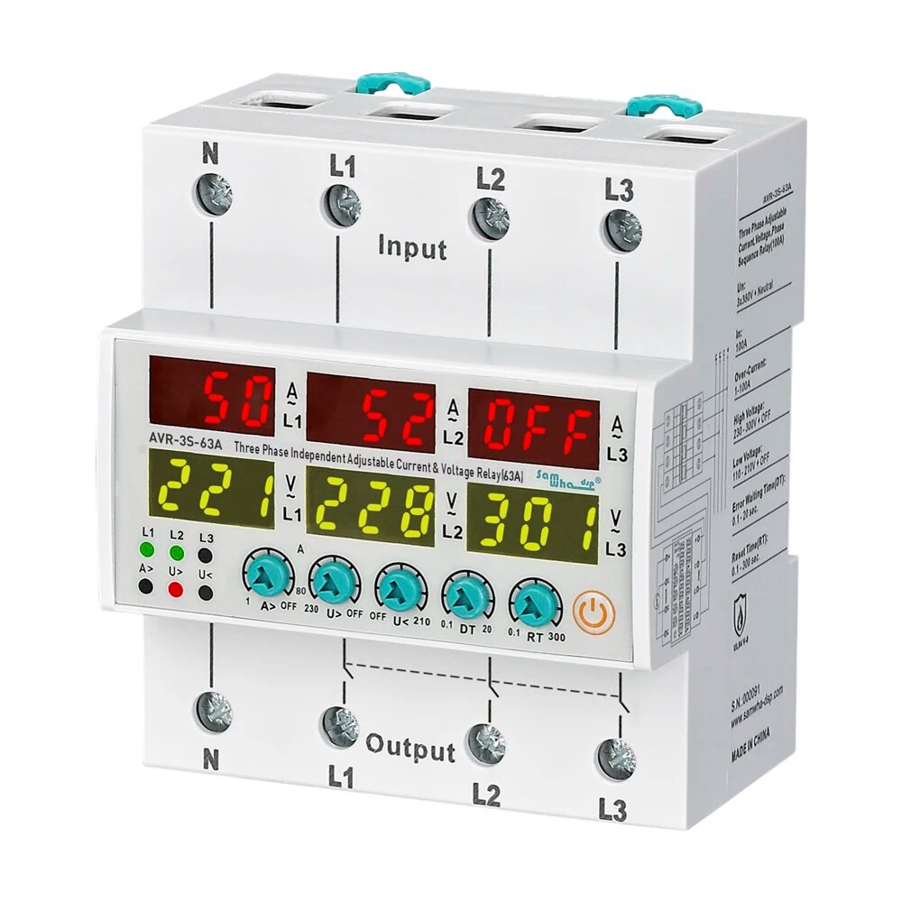 Samwha AVR-3S-XXA, реле стабилизации напряжения 63A