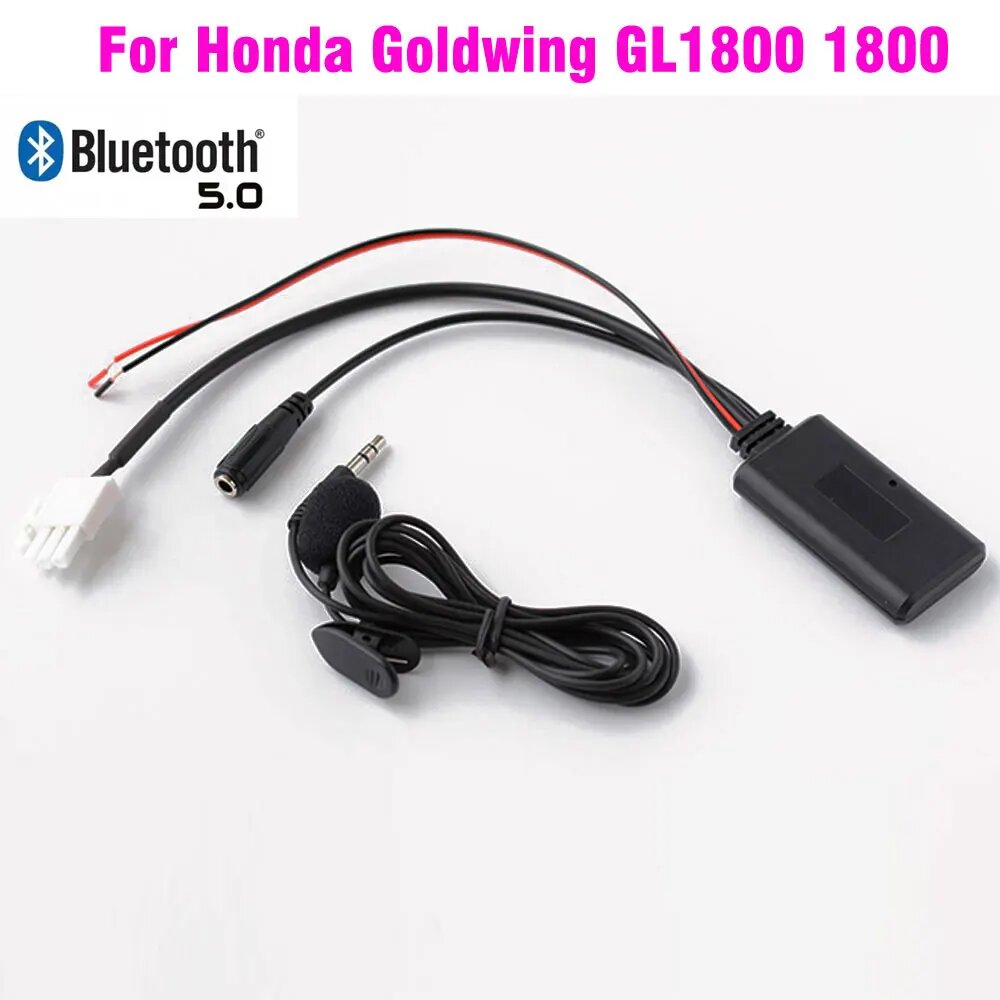 Мотоциклетный 3-контактный Bluetooth 5,0 беспроводной адаптер стерео музыка для Honda Goldwing GL1800 1800