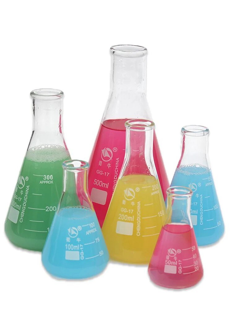 Стеклянная колба Эрленмейера 50-2000 мл 250ml