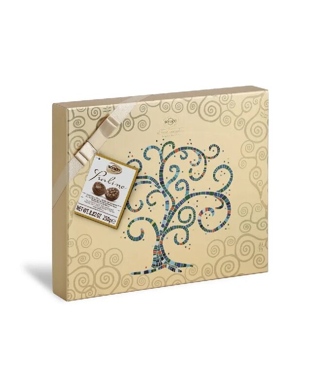 Конфеты SOCADO "Древо жизни" с начинкой из пралине с фундук. и хлоп. /картон/ 250г