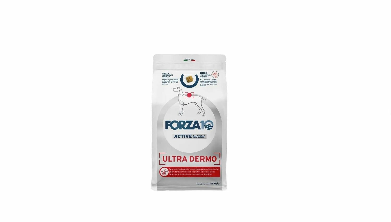 Forza10 Active Vet Diet Ultra Dermo сухой корм для собак всех пород с патологиями кожного покрова - 1,5 кг
