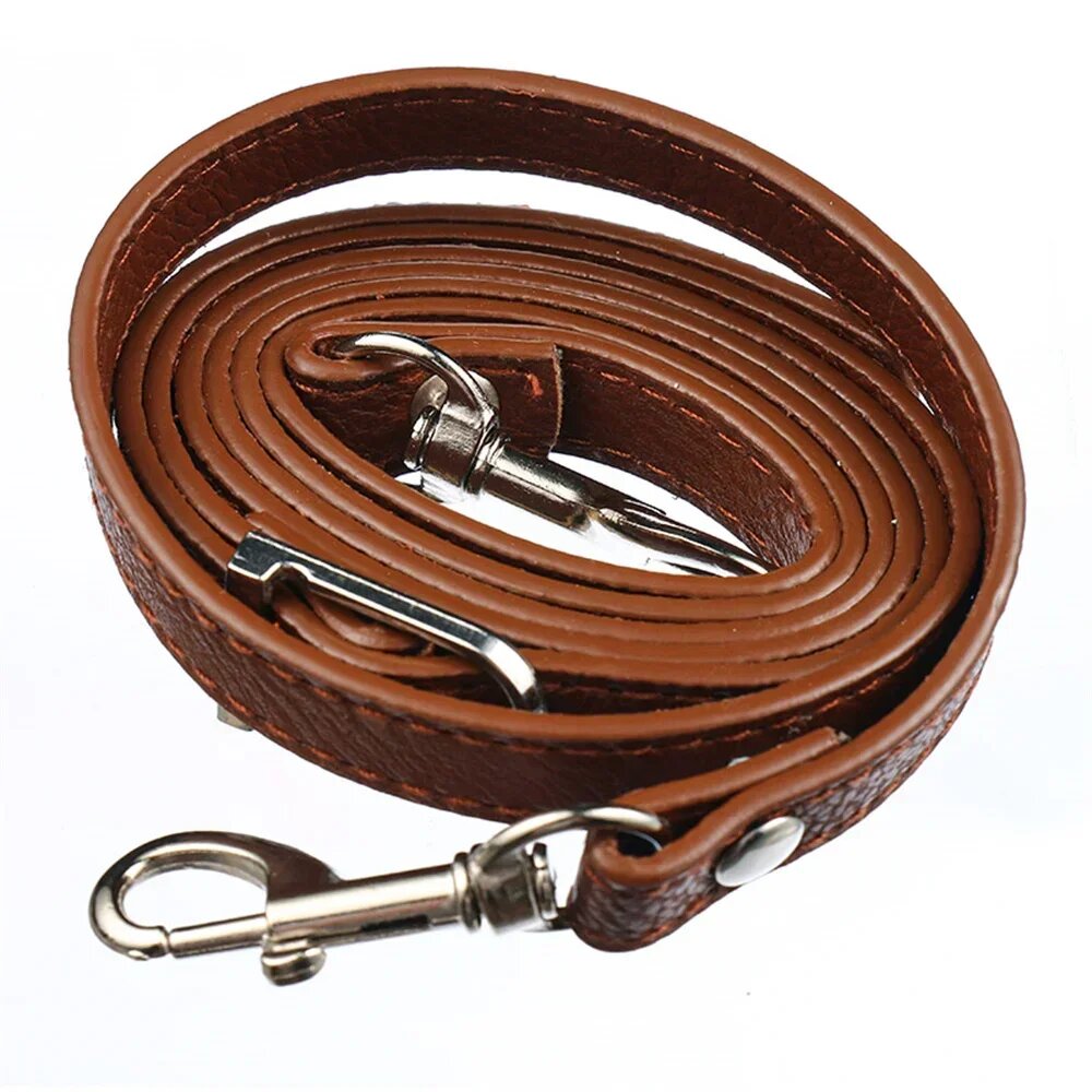 Кожаные сумки на плечо 120 см, аксессуары для ремня «сделай сам», регулируемый ремешок через плечо из искусственной кожи, ремни, черный ремешок для сумки, ремешок с серебристой и золотой пряжкой Коричневый, gold, Шоколад