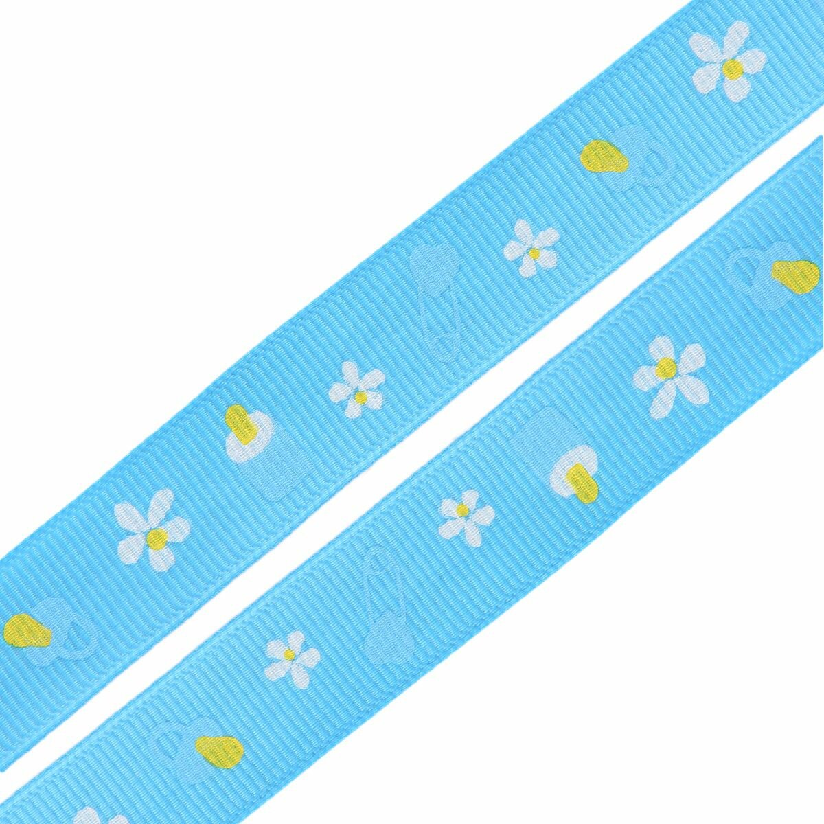 Лента репсовая 'Детская', 15мм*3м (голубой)