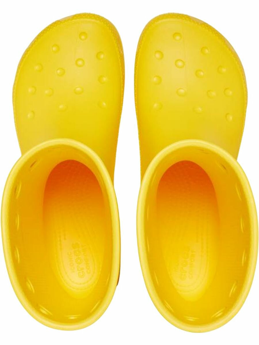 Сапоги Crocs Classic Boot, полнота F (EU)/ на среднюю стопу, размер M6/W8 US, желтый — фото 1