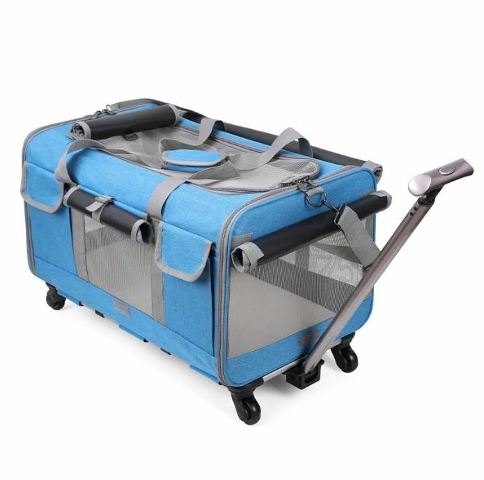 Многофункциональная сумка-тележка для домашних животных, съемное универсальное колесо, подходит для кошек и собак