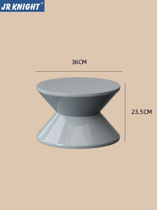 Пластиковый табурет с креативным дизайном в форме песочных часов, 36x23 см